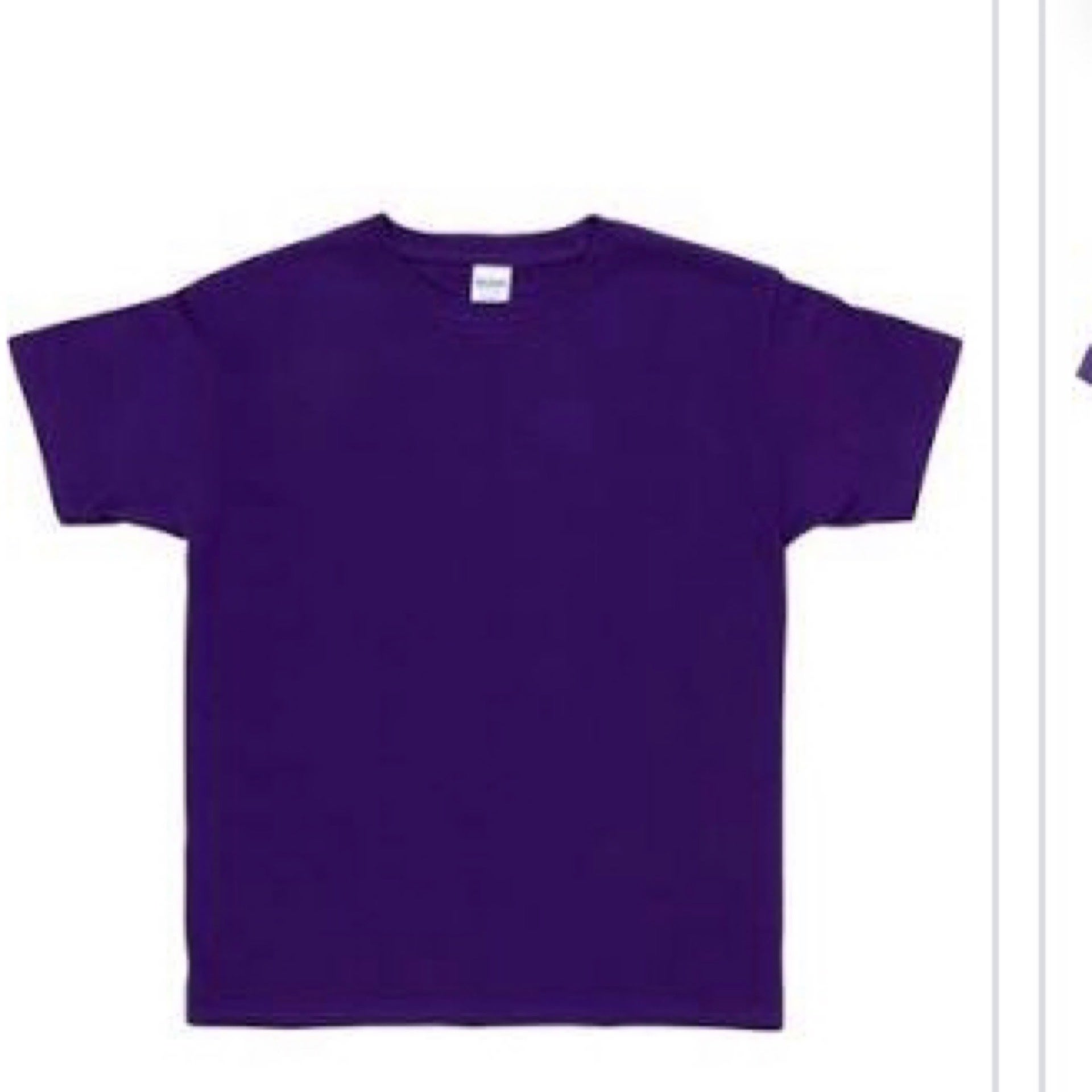 Dark Purple T Shirts Back
